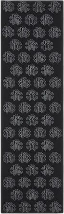 Roberto Cavalli unisex, Accessoires, Noir, Taille: ONE Size Monogram Wool Scarf
