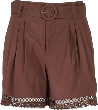 Twinset Femme, Shorts, Brun, Taille: 38 FR Shorts d&eacute;contract&eacute;s