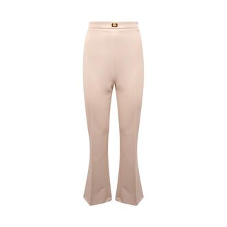 Elisabetta Franchi Pa-079-51E2 Hosen - - Trousers - Damen - Beige - 2XL