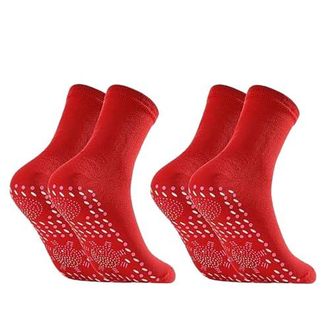 Generic Vitalkompass - Chaussettes de compression en tourmaline auto-chauffantes avec effet massant - Chaussettes dacupression respirantes pour favoriser la c