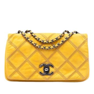 Chanel Pre-owned Vintage Classic Flap Schultertasche - - Pre-owned - Damen - Gelb - ONE SIZE