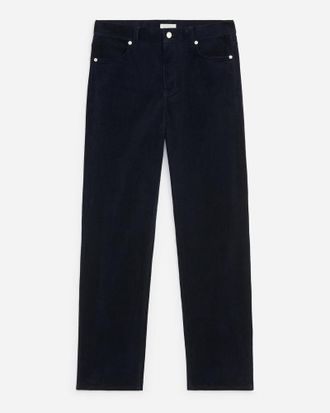 Arket Cropped Corduroy Trousers -Blau