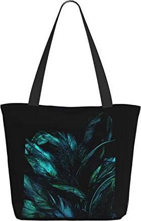 AOOEDM Sac &agrave; provisions abstrait plumes pour femme 13 x 11 x 7 pouces. Le cadeau parfait pour la Saint-Valentin. Cest de la Saint-Valentin pour maman, fille,