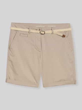 Tom Tailor Regular Fit Bermuda mit G&uuml;rtel