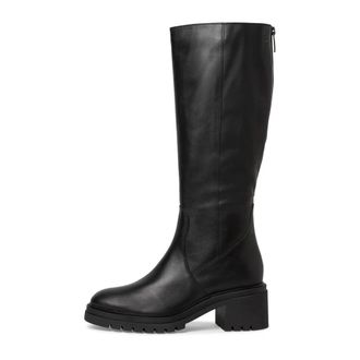 Tamaris Kniehoher Stiefel mit runder Zehenpartie - - Shoes - Damen - Schwarzk - 36 EU