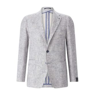 Tagliatore Structured Blazer - - Jackets - Herren - Blau - S