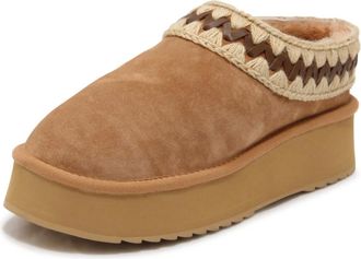 Mou Femme, Chaussures, Brun, Taille: 38 EU Platform Clog Suede Leather