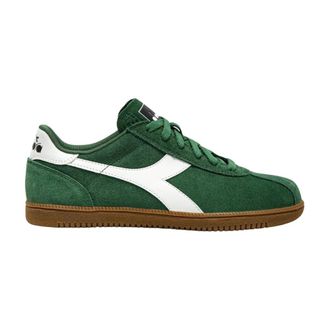 Diadora Gr&uuml;ner Leder Freizeit Sneaker Unisex - - Shoes - Herren - Gr&uuml;n - 41 EU