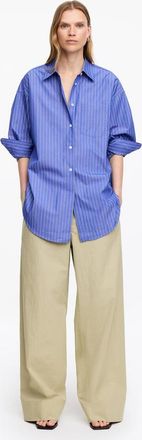 Arket Lockere Baumwollhose -Beige