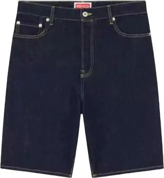 Kenzo Homme, Shorts, Bleu, Taille: W34 Himawari Straight Short