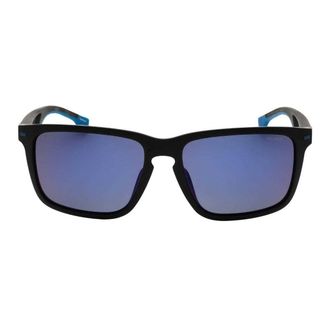 HUGO BOSS Polarisiert-Sonnenbrille f&uuml;r Herren, Matt (Blau/Grau)