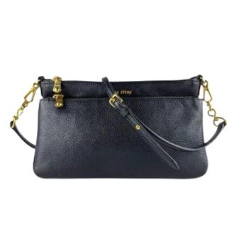 Miu Miu Sac &agrave; bandouli&egrave;re Pre-owned - Femme - Pre-owned - Noir - Taille: ONE Size