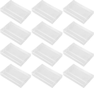 Cabilock 15 St&uuml;ck Kassettengeh&auml;use Durchsichtige Kassettenh&uuml;llen Aus Kunststoff Kassettenanzeige Kassettenorganisator Kassettendisplay Kassetten Aufbewahrung T