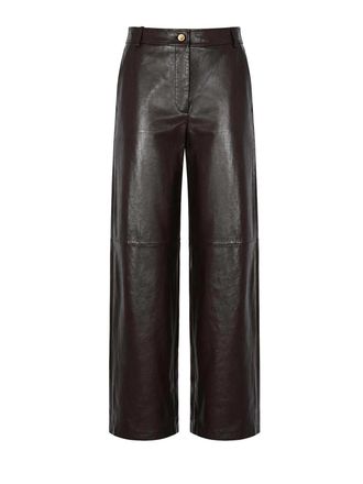 Max Mara Lederhose - Braun