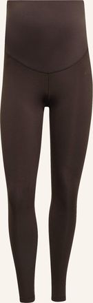 adidas Optime Essentials Workout Umstands-Leggings In Voller L&auml;nge braun