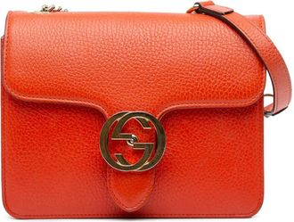 Gucci petit sac à bandoulière à logo Interlocking G (2016-2025) - Orange