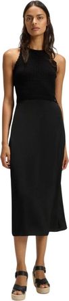 HUGO BOSS Femme, Robes, Noir, Taille: 42 FR Midi Dress