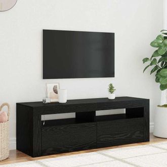 vidaXL Meuble tv Noir 120 x 35 x 40 cm Bois ding&eacute;nierie Vidaxl