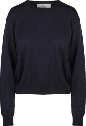 Jucca Femme, Pulls, Noir, Taille: 42 FR Cotton and Cashmere Crew Neck
