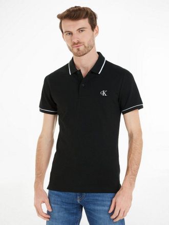 Calvin Klein Jeans Poloshirt CK ESSENTIAL TIPPING SLIM POLO mit Markenstickerei