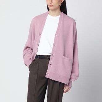 Extreme Cashmere Oversized N&deg;24 Tokio pink cardigan