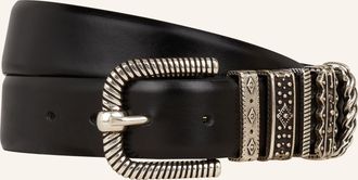 BA&SH Ba&Sh Lederg&uuml;rtel Berkane schwarz