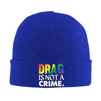 Generic &Eacute;pais Bonnet Souple Tricot&eacute;, Le Drag nest Pas Un Crime, Doux Chapeau dhiver Tricot&eacute;, Tricoter Chapeau pour Ski, Adultes, Sports