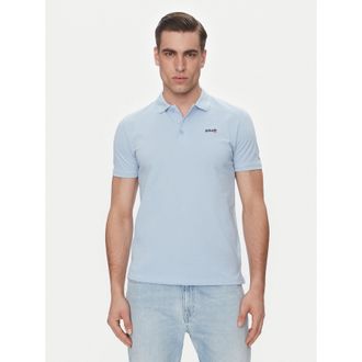Schott NYC Poloshirt PSCASUAL Blau Regular Fit