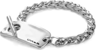 Uno De 50 UNO de 50 Versilbertes Kettenarmband mit verstellbarem Mittelteil, X-Large, Silber, Kein Edelstein