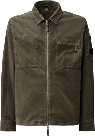 C.P. Company C.p. Company, Homme, Chemises, Gris, Taille: S Chemise Grise Zip Style Classique