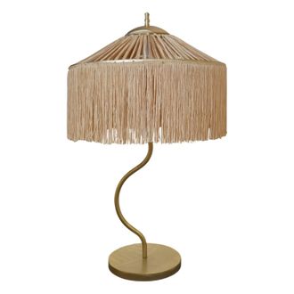 Honor&eacute; Lampe de table KAA avec franges Honor&eacute;