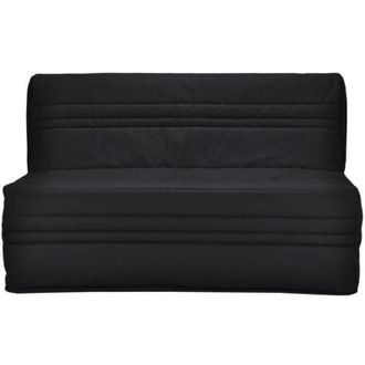 Les Tendances Les Tendances - joe Banquette bz 3 places - Tissu noir - Contemporain - l 143 x p 97 cm