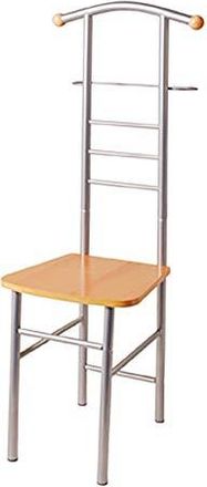 Haku M&ouml;bel Valet alu, h&ecirc;tre, MDF, m&eacute;tal - Dim.: L 46 cm x H 119 cm x P 50 cm, Style: Modern