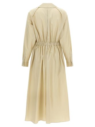 Max Mara Womens Beige Cotton Long Dress