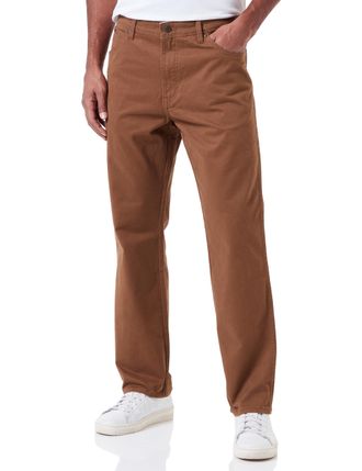 Wrangler Herren Pants Texas Slim I, Saddle Brown, 30W / 32L