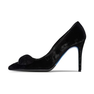 Loriblu Femme, Chaussures, Noir, Taille: 40 EU Escarpins en velours damass&eacute;