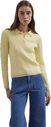 Mavi Damen Polo Neck Sweater Pullover, pink Nectar Stripe, XL