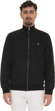HUGO BOSS Homme, Sweatshirts et sweats &agrave; capuche, Noir, Taille: M SweaT-shirt &agrave; fermeture &eacute;clair Logo Uni Composition