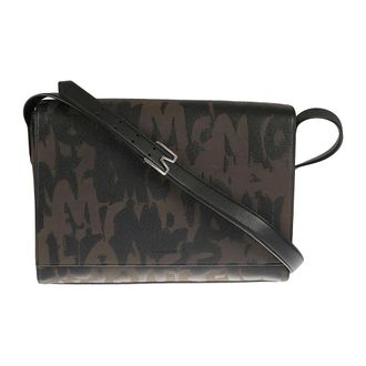 Alexander McQueen Logo Schultertasche mit Allover-Print - - Bags - Herren - Schwarzk - ONE SIZE