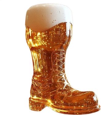 Generic Schuhform Bierbecher, Stiefelbecher, Transparenter Bierbecher, Gro&szlig;kapazit&auml;t Steinsware, wiederverwendbare &auml;sthetische Dekoration f&uuml;r Zuhause, Restaur