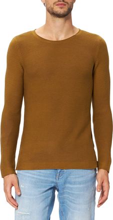 Tom Tailor Damen Basic Strickpullover aus Bio-Baumwolle, 11218 - Khaki Olive, XL