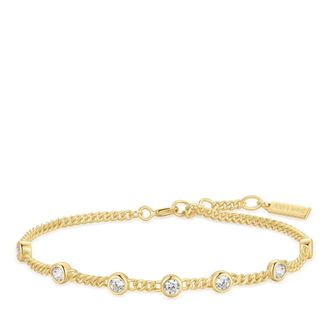 Ania Haie Armband - 925er Sterlingsilber Round Stone - Gr. ONESIZE - in Gold - f&uuml;r Damen