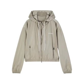 Patrizia Pepe Femme, Vestes, Beige, Taille: 42 FR Bomber en twill tecnico