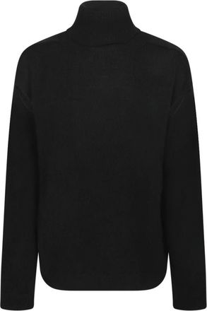 Federica Tosi Femme, Pulls, Noir, Taille: 38 FR Pull &agrave; col roul&eacute;