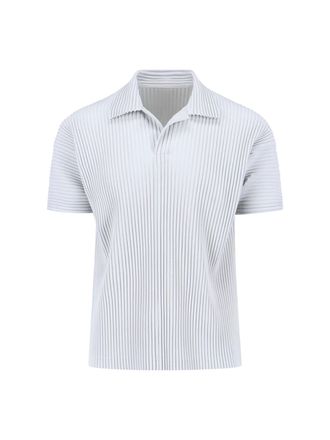 Homme Pliss&eacute; Issey Miyake Pleated Polo Shirt