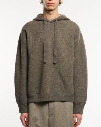 STUDIO NICHOLSON 12gg Cashmere Hoodie - Gray