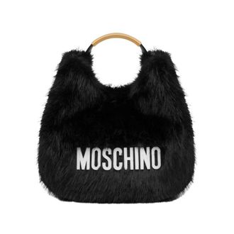 Moschino Femme, Sacs, Noir, Taille: ONE Size Handle Me Medium Bag