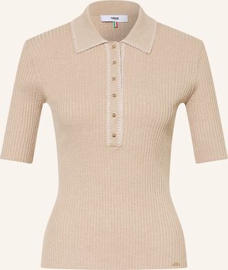 Cinque Cinque Strick-Poloshirt Cielbo beige