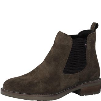 s.Oliver Damen Chelsea Boots aus Leder mit Blockabsatz, Gr&uuml;n (Olive), 38 EU
