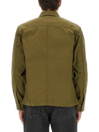 Saint Laurent Cotton Twill Overshirt - Green